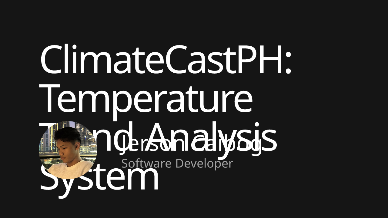 ClimateCastPH: Temperature Trend Analysis System